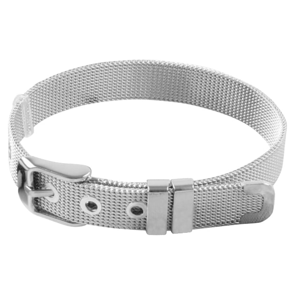 Himition Stainless Steel Mesh Chain Straight Style Stencil Bracelet ...