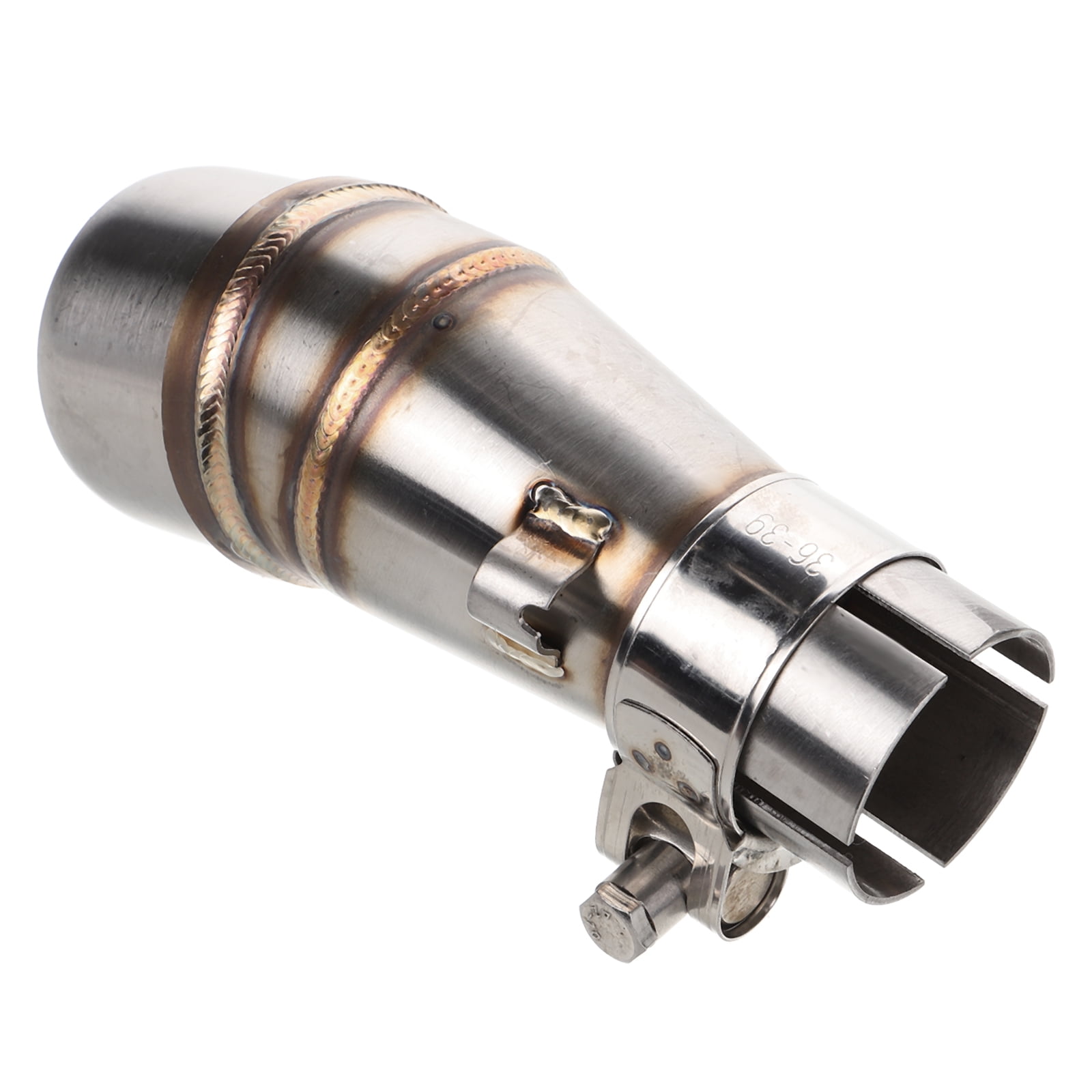 Himition Stainless Steel Motorcycle Exhaust Mid Pipe Adapter Exhaust ...