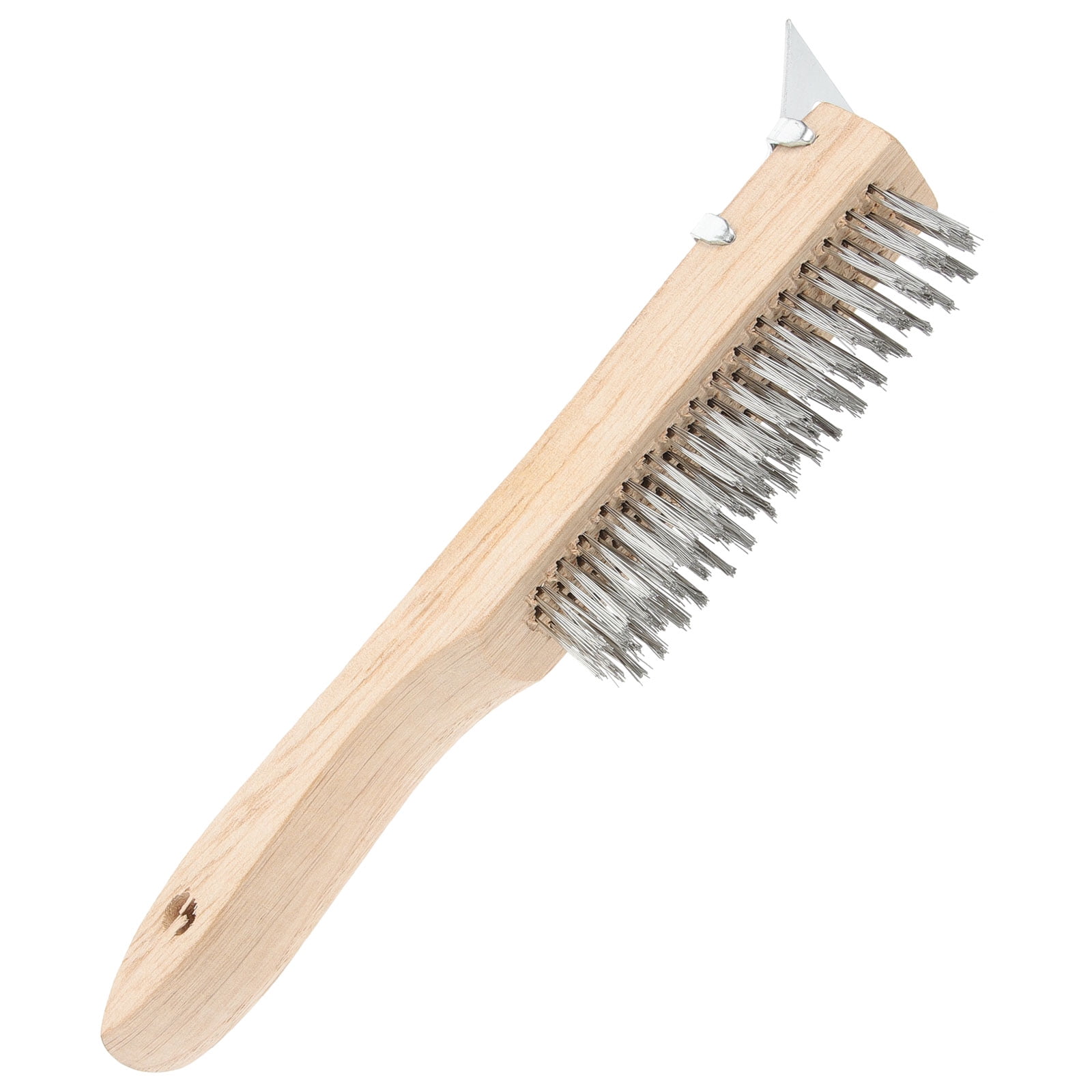 Himition Wooden Handle Wire Brush Stainless Steel Wire Brush Rust ...