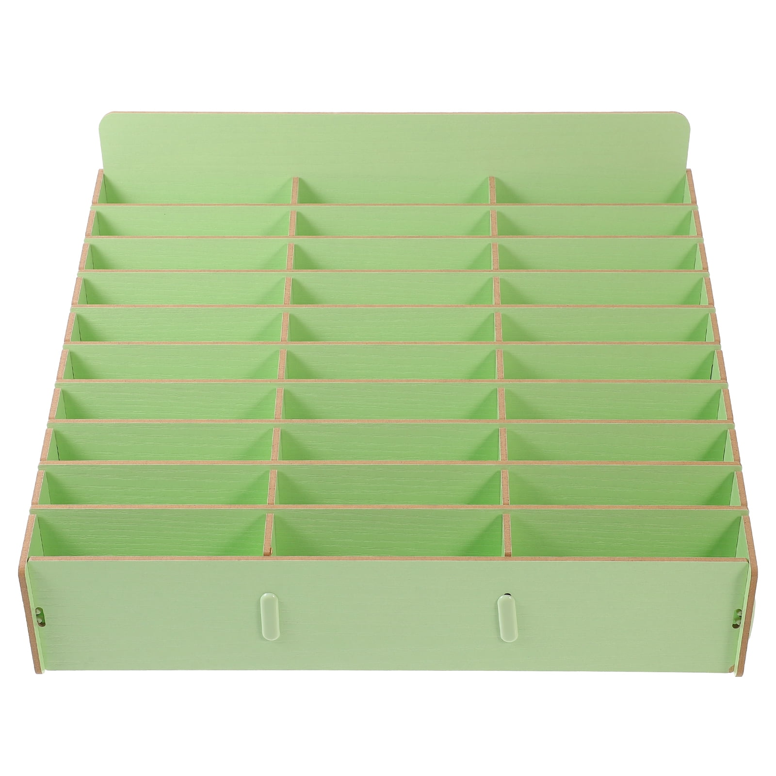 Himition Wooden Multi-grid Phones Holder Phones Storage Case Tabletop ...