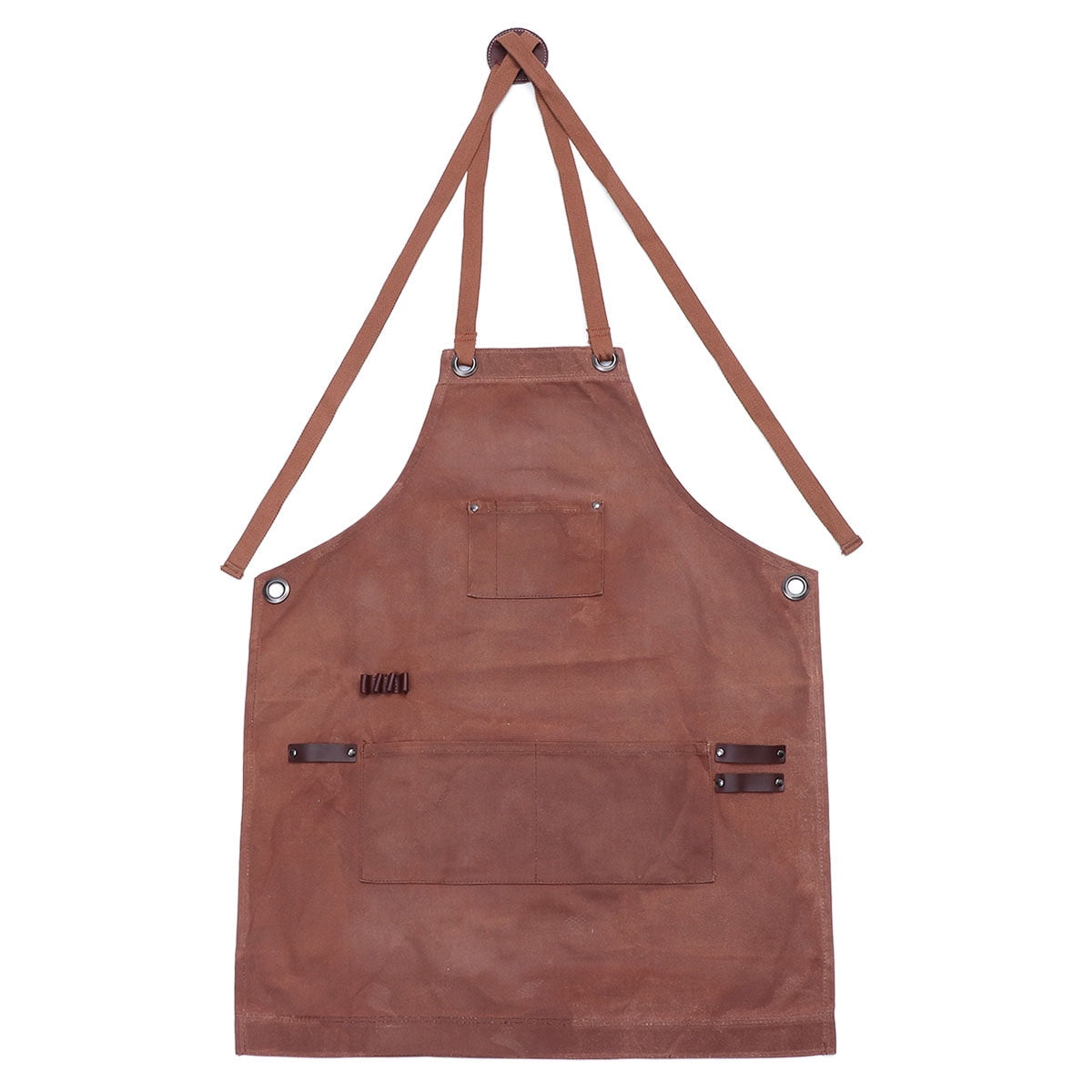 Himition Woodworking Apron Shop Apron Waxed Canvas Work Apron with Tool Pocket for Men - Walmart.com