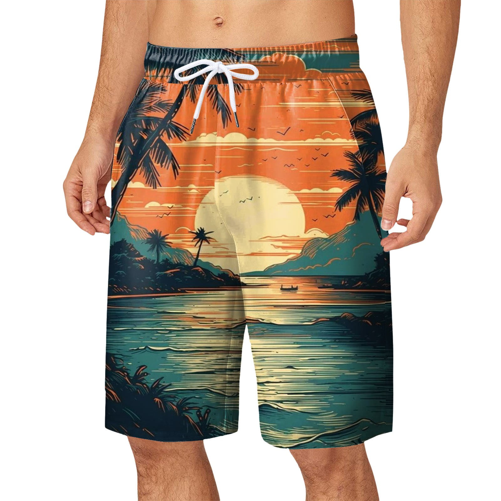 Himmake Mens Summer Shorts - American Flag Swim Trunks Men Daddy Shorts ... Himmake Mens Summer Shorts - American Flag Swim Trunks Men Daddy Shorts ...