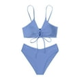 Himmake Ribbed High Waisted Bikini Two Piece Sets For Women Sexy