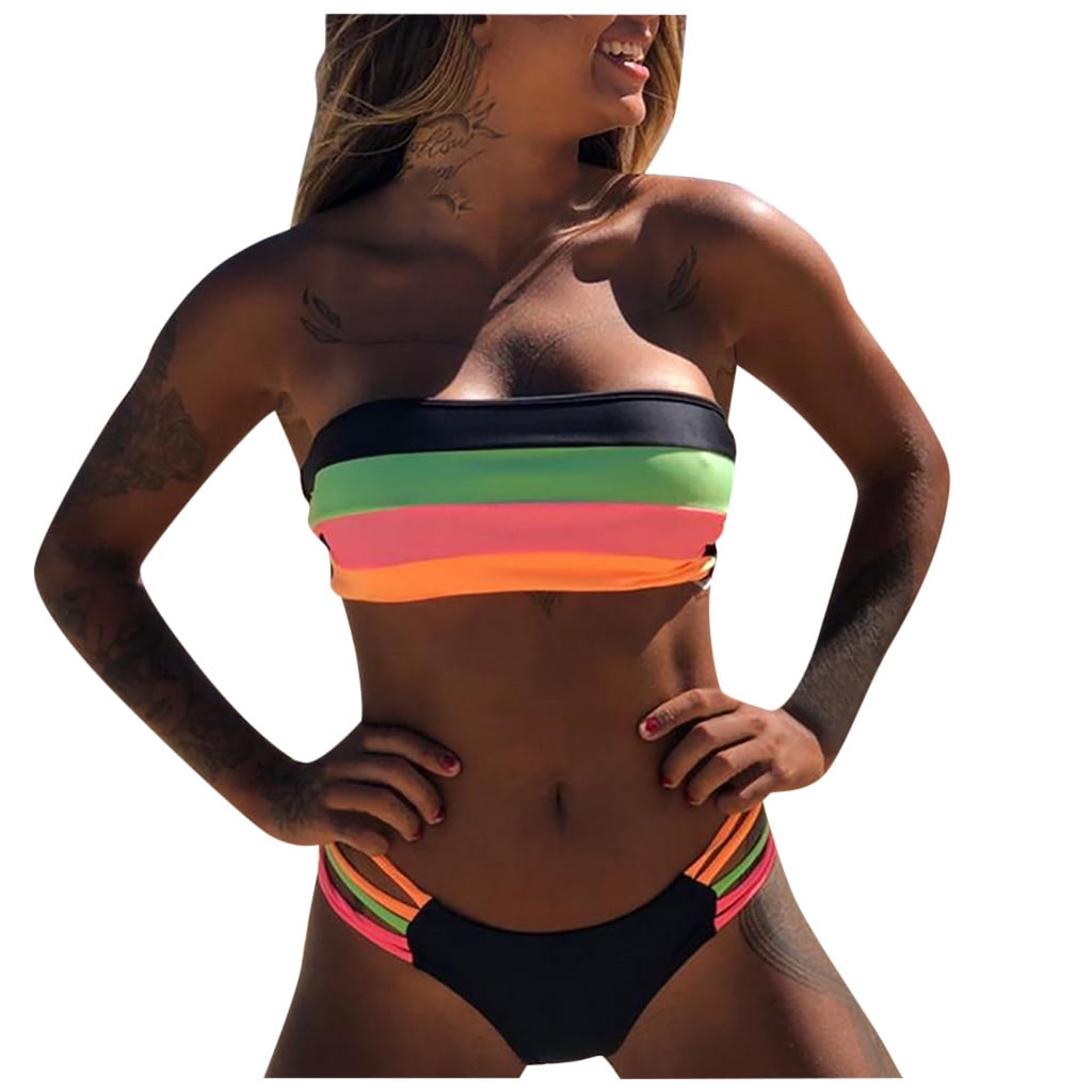 Himmake Summer Bathing Suits Bathing Suit High Neck Bathing Suits For