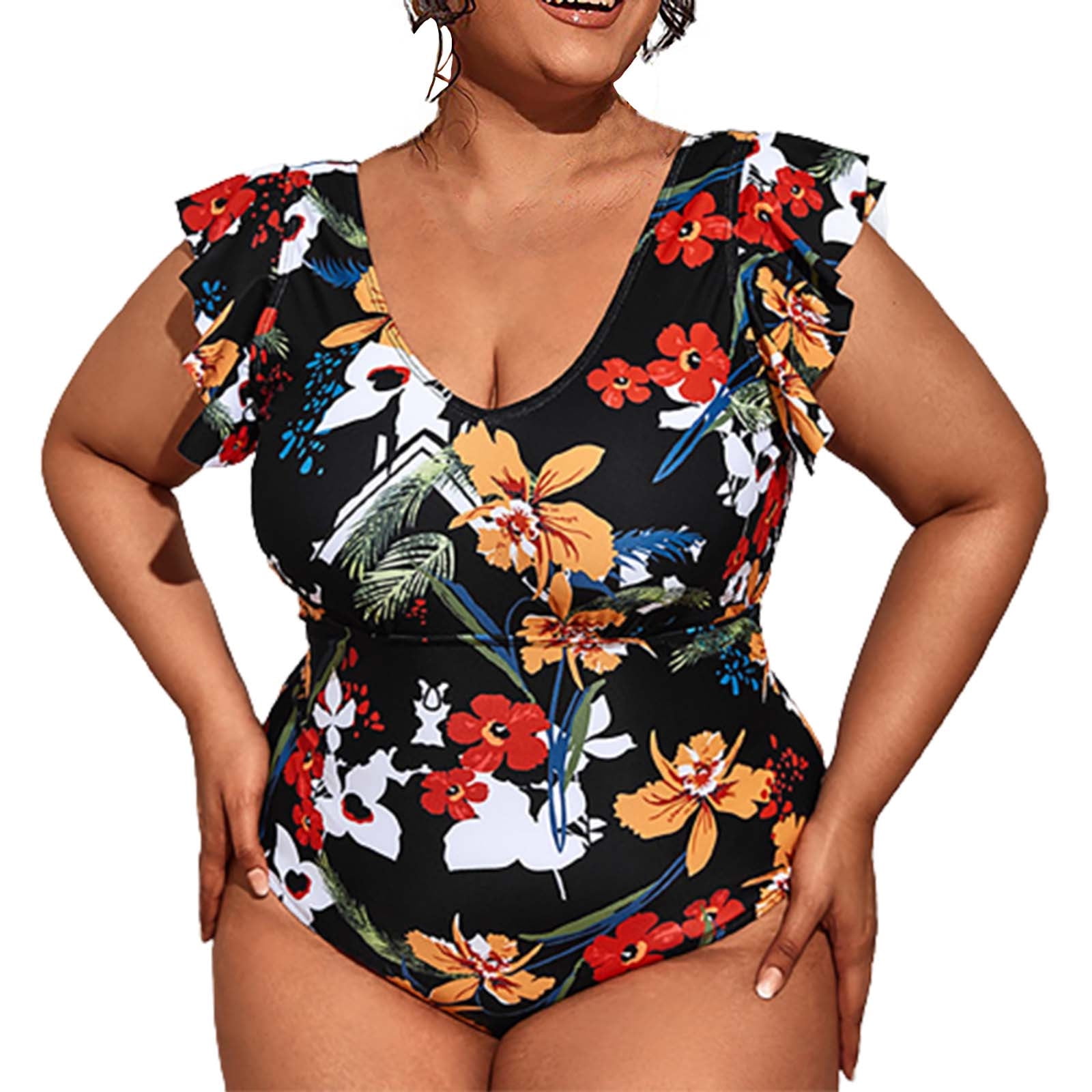 Himmake Swim Suits For Women 2024 Plus Size Woman Bathing Suits Double