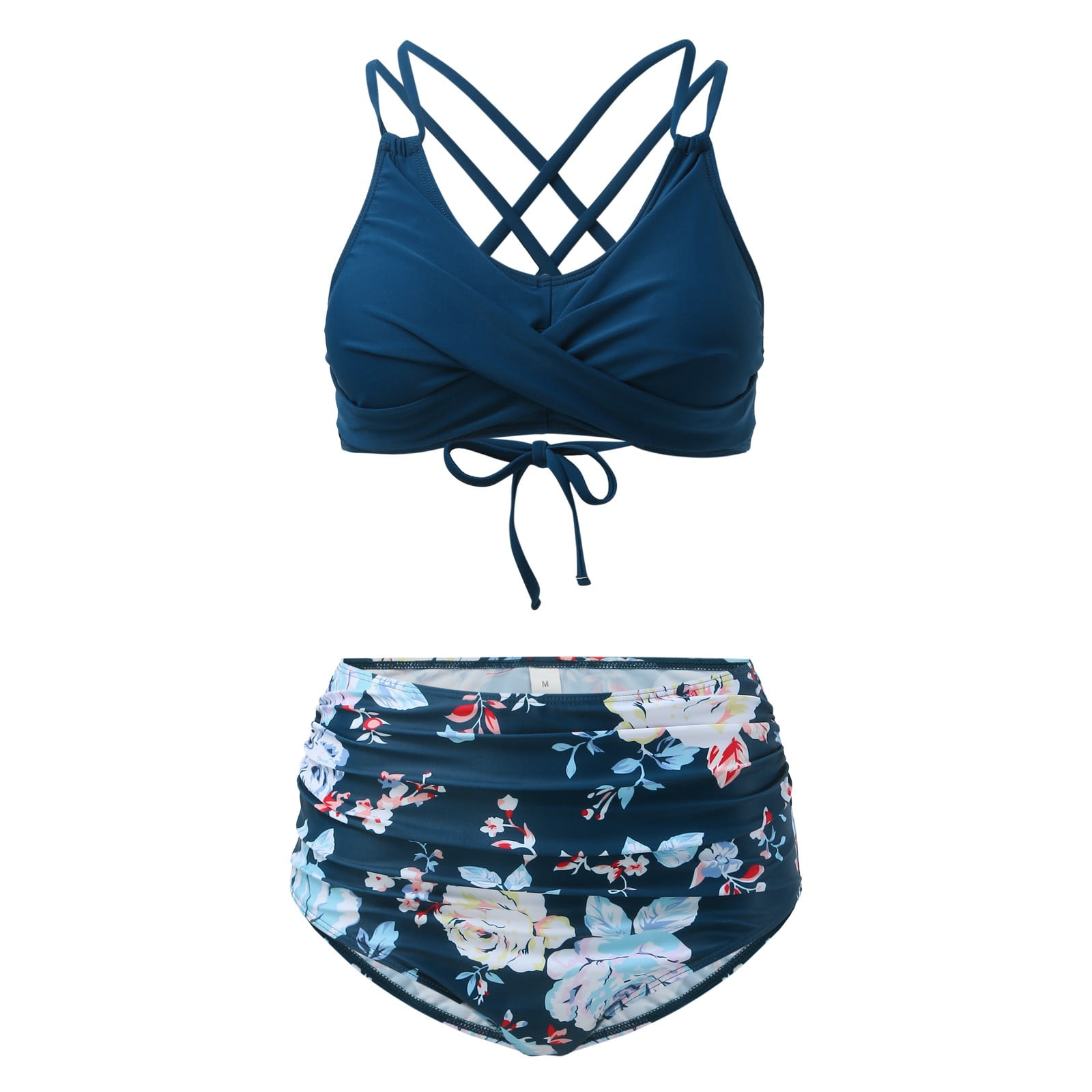 Himmake Swimsuits For Women Over 50 High Waisted Bathing Suits For