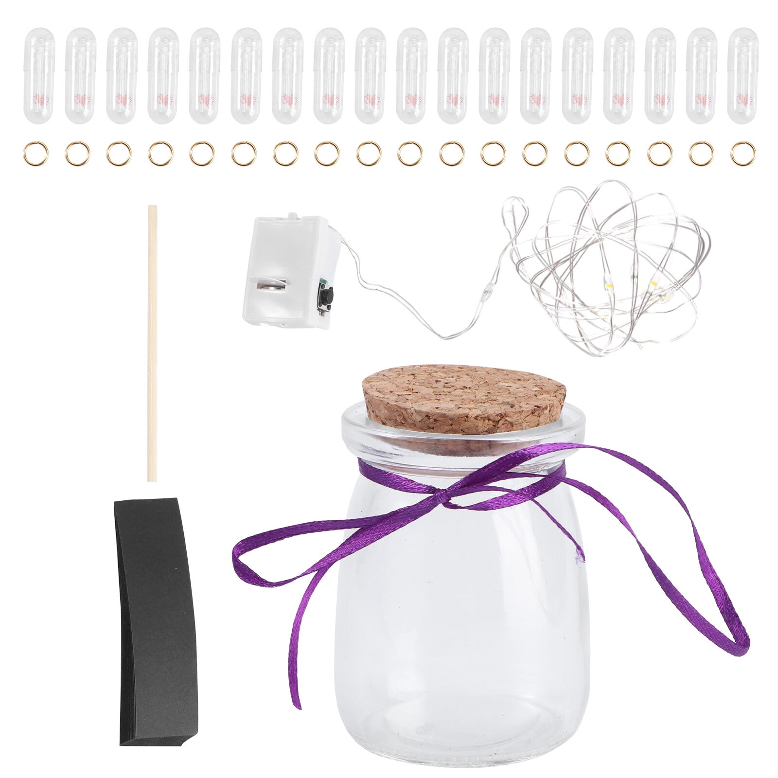 Hims 1 Set Paper Notes Message In A Wishing Bottle LED Love Capsule ...