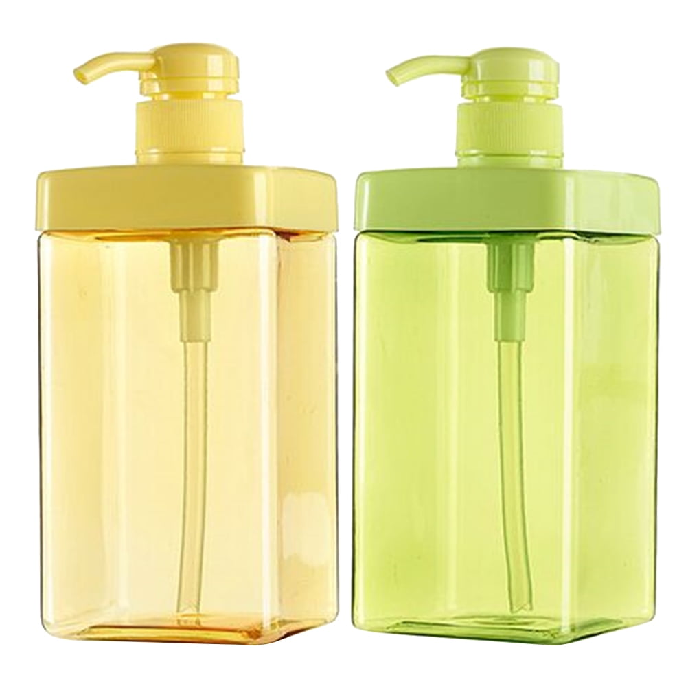 OUNONA 2 Pcs 800ml Shower Gel Bottles Plastic Pump Containers ...