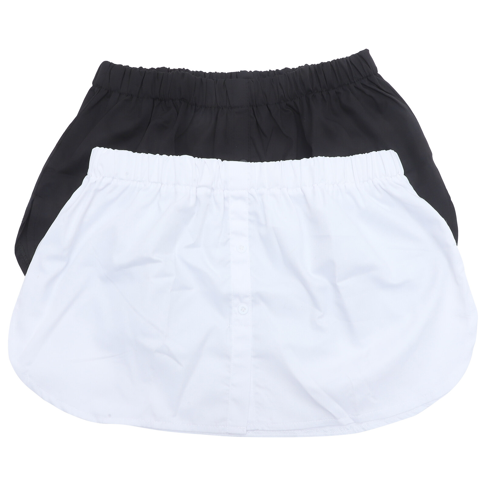 Hims 2pcs Shirt Extenders Women Fake Lower Shirt Half Length Mini Skirt for Women - Walmart.com