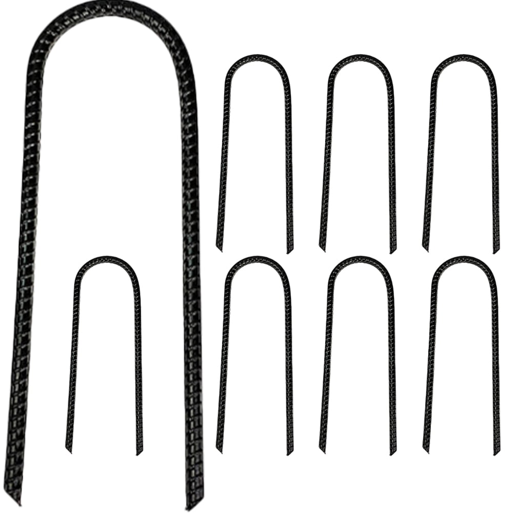 Hims 8Pcs Trampoline Pegs Galvanized U Shaped Trampoline Ground Anchors ...