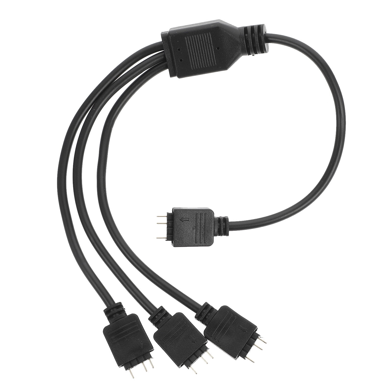 LED Y Splitter 5V 3Pin 3-Way ARGB Extension Connector Cord Computer ...