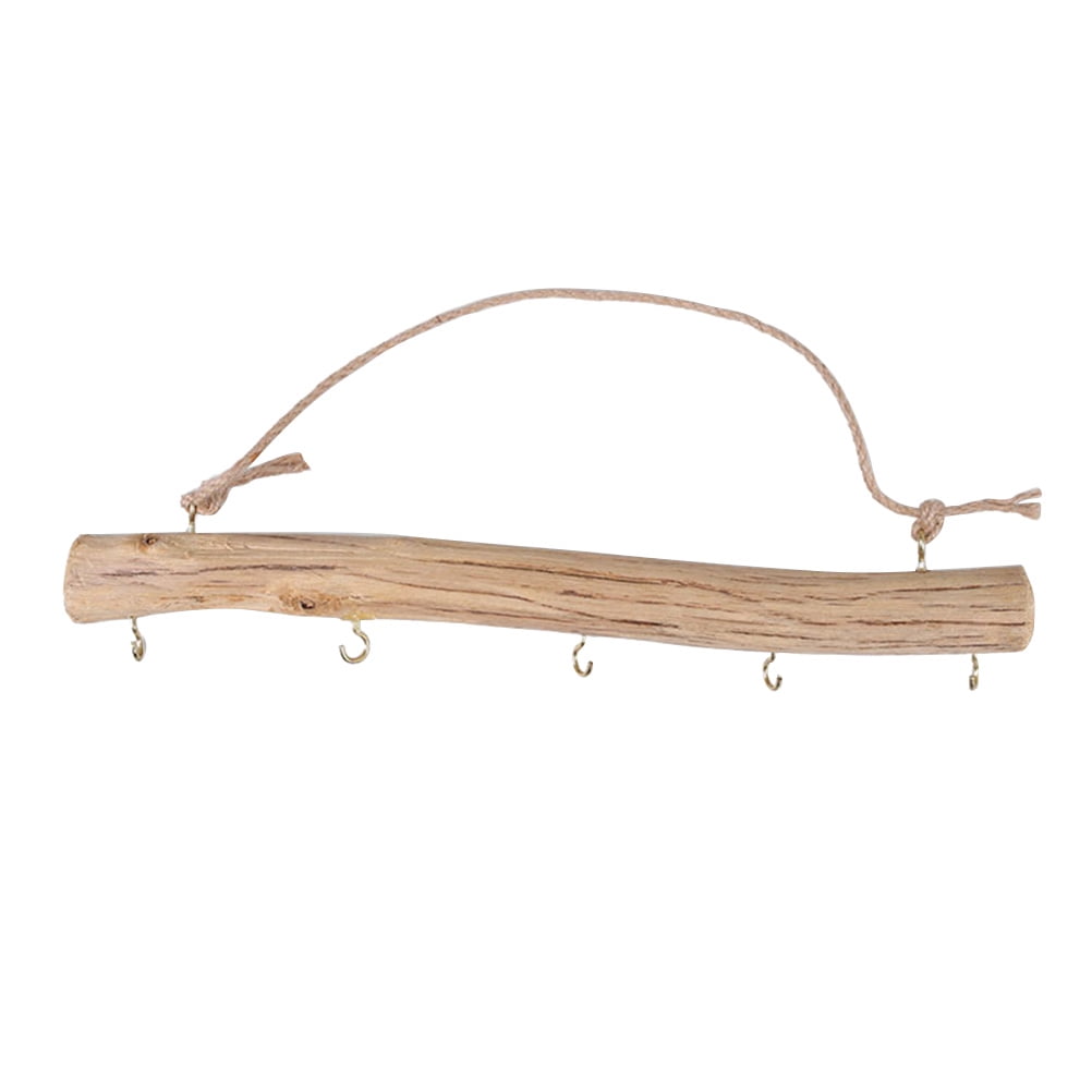 Wooden Wall Hanging Organizer with Hooks Decorative Door Hanger for ...