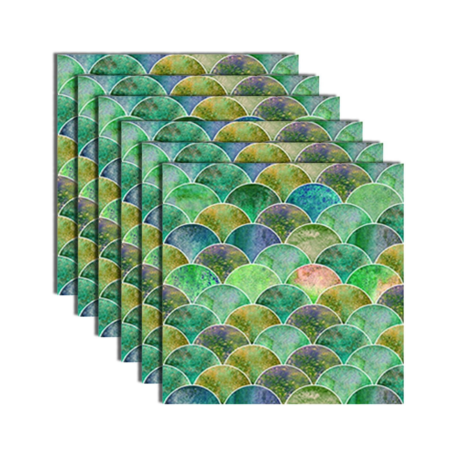 Hinati Clearance 6pc Semicircle Pattern Wallpaper Self Adhesive Tile ...