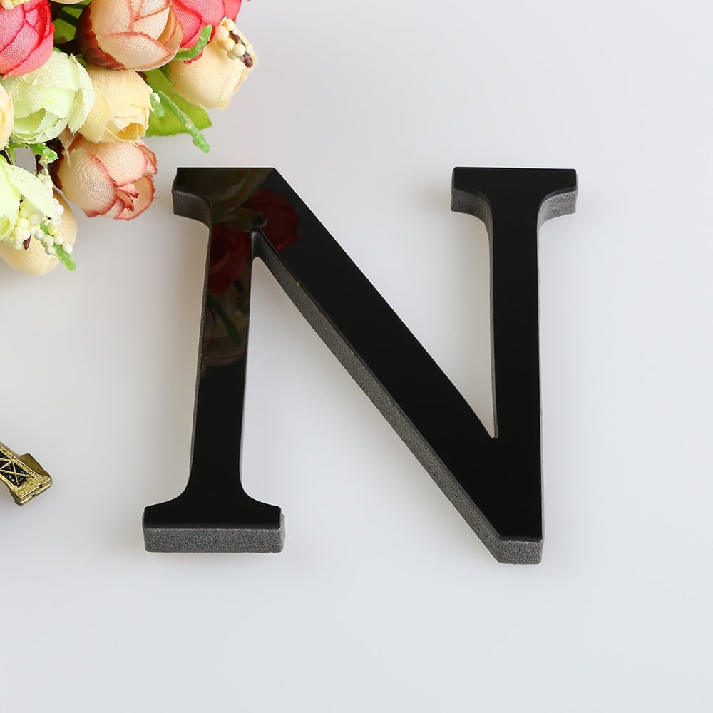 Hinati Clearance Wall Mural Decor Wall Sticker N Letters Acrylic Decals ...