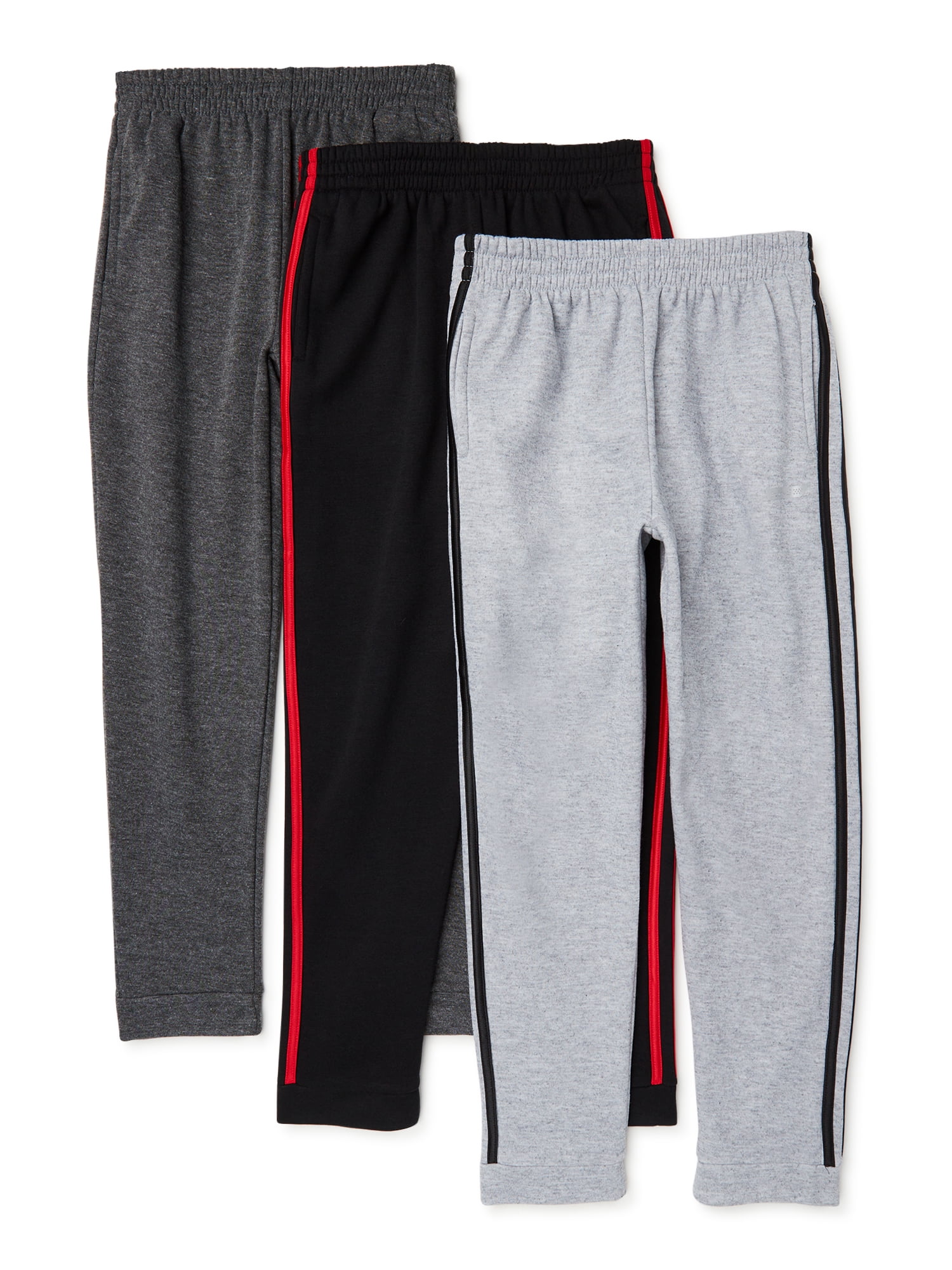 Hind Boys Active Fleece Jogger Sweatpants, 3-Pack, Sizes 4-16 - Walmart.com