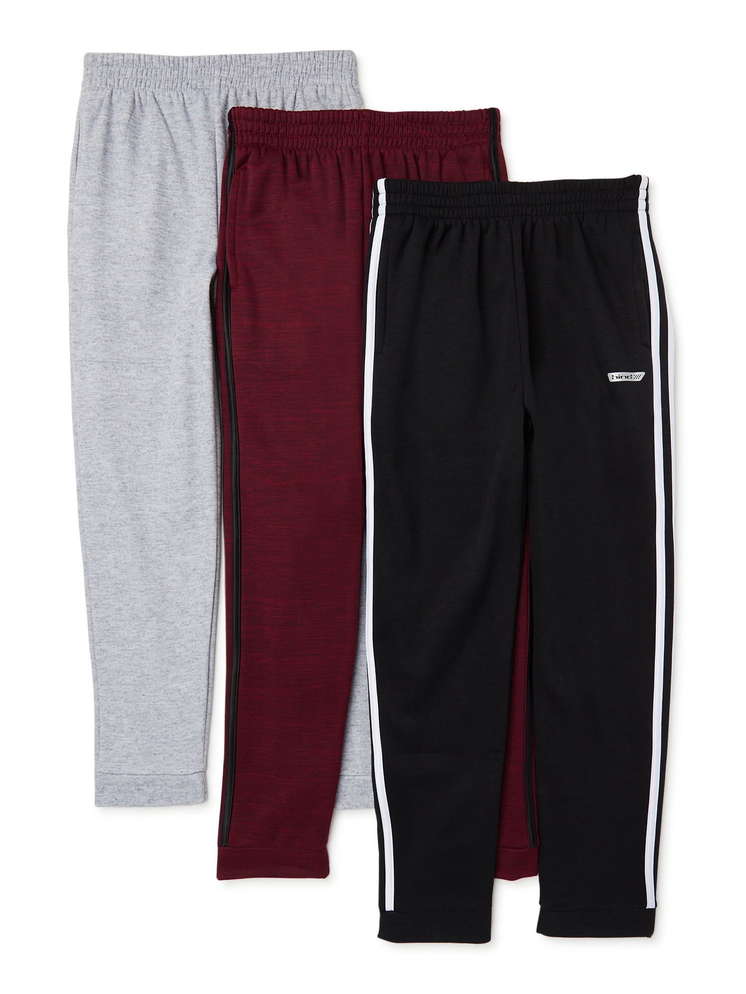 Hind Boys Active Fleece Jogger Sweatpants, 3-Pack, Sizes 4-16 - Walmart.com