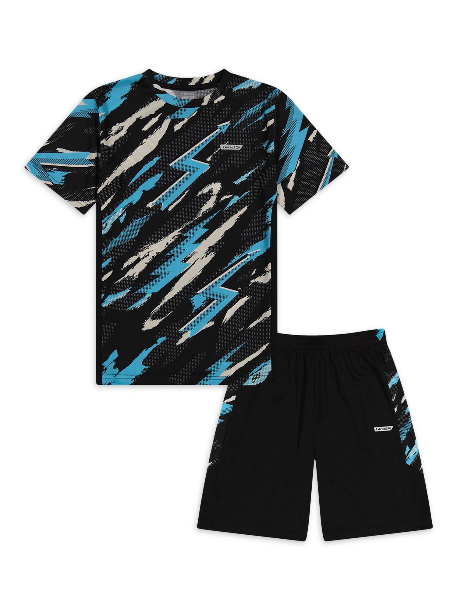 Hind Boys Activewear 2 Piece Tee and Short Set, Sizes 4-12 - Walmart.com