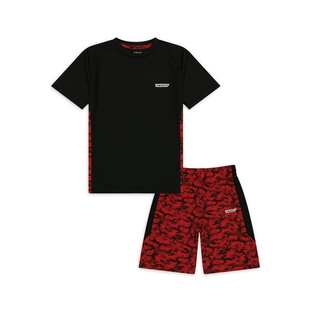 Hind Boys Activewear 2 Piece Tee and Short Set, Sizes 4-12 - Walmart.com