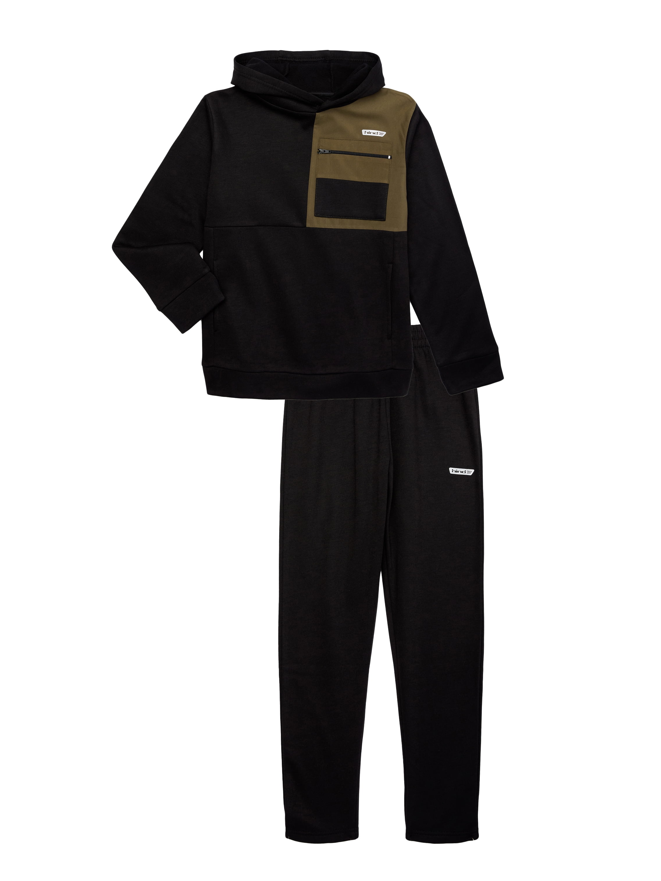 Hind Boys Activewear Jacket and Pants Fleece Outfit Set, 2-Piece, Sizes ...