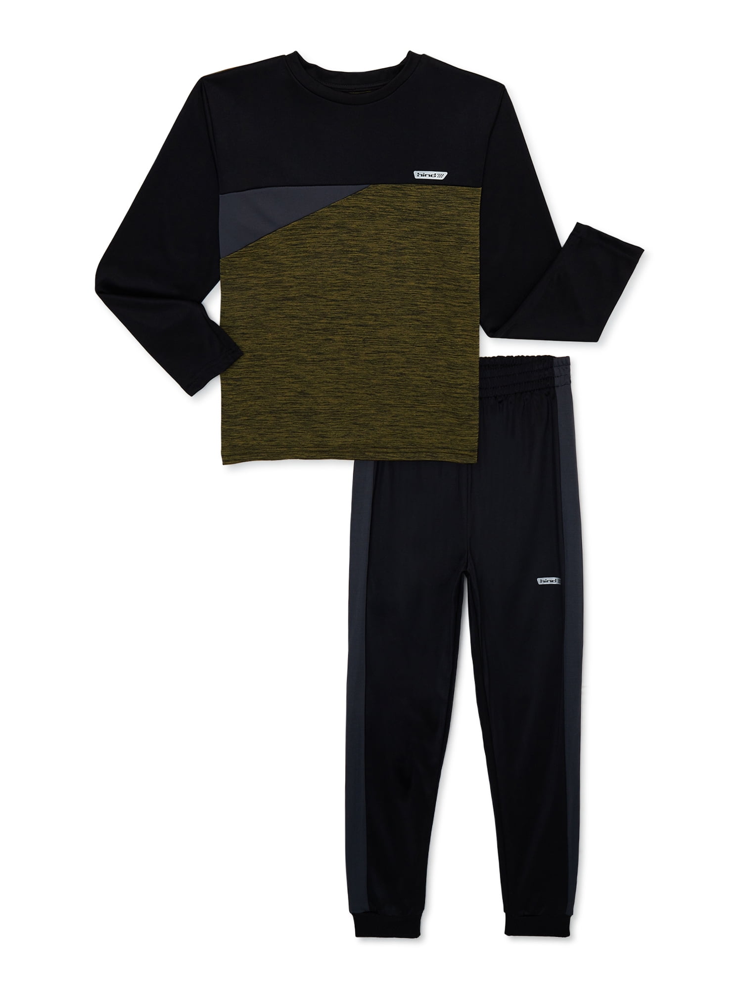 Hind Boys Jersey Long Sleeve Tee and Jogger Pants Set, 2-Piece, Sizes 4 ...