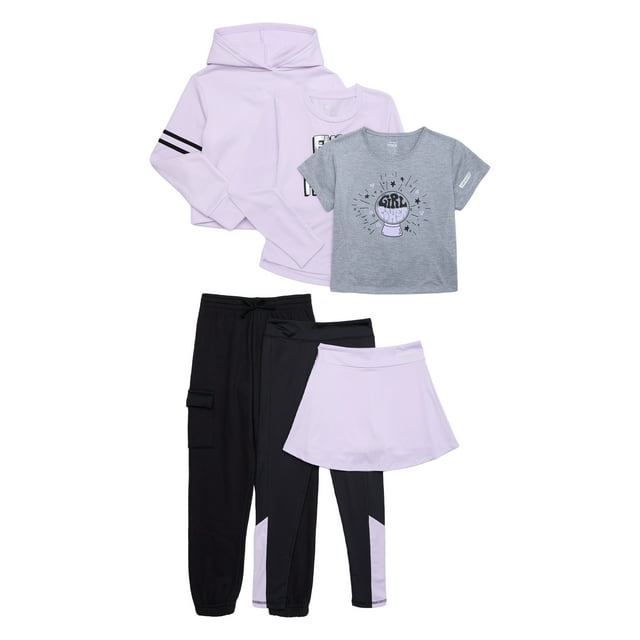 Hind Girl's Athletic 6-Piece Performance Set, Sizes 4-16 - Walmart.com