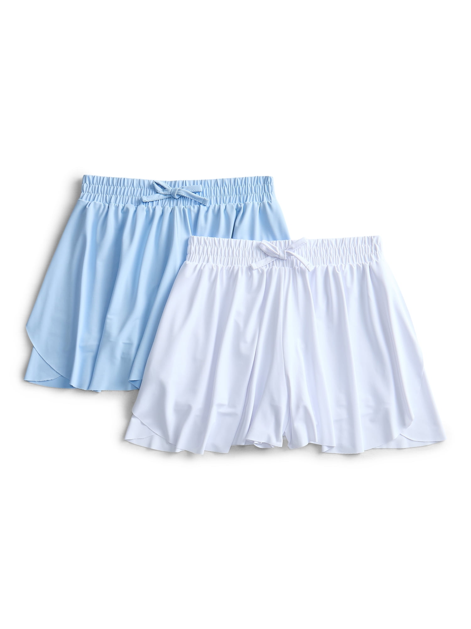 Hind Girls Athletic Butterfly Flutter Shorts, 2-Pack, Sizes 4-16 ...