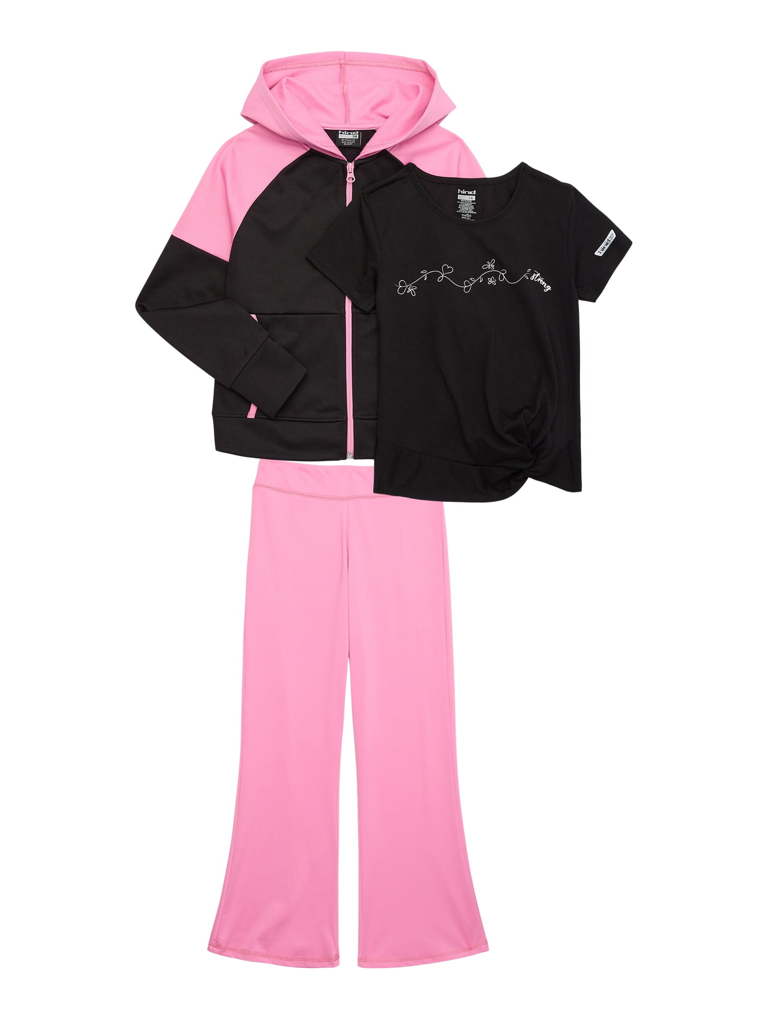 Hind Girl's Athletic Jacket, T-Shirt, and Pant, 3-Piece Set, Sizes 4-16 ...