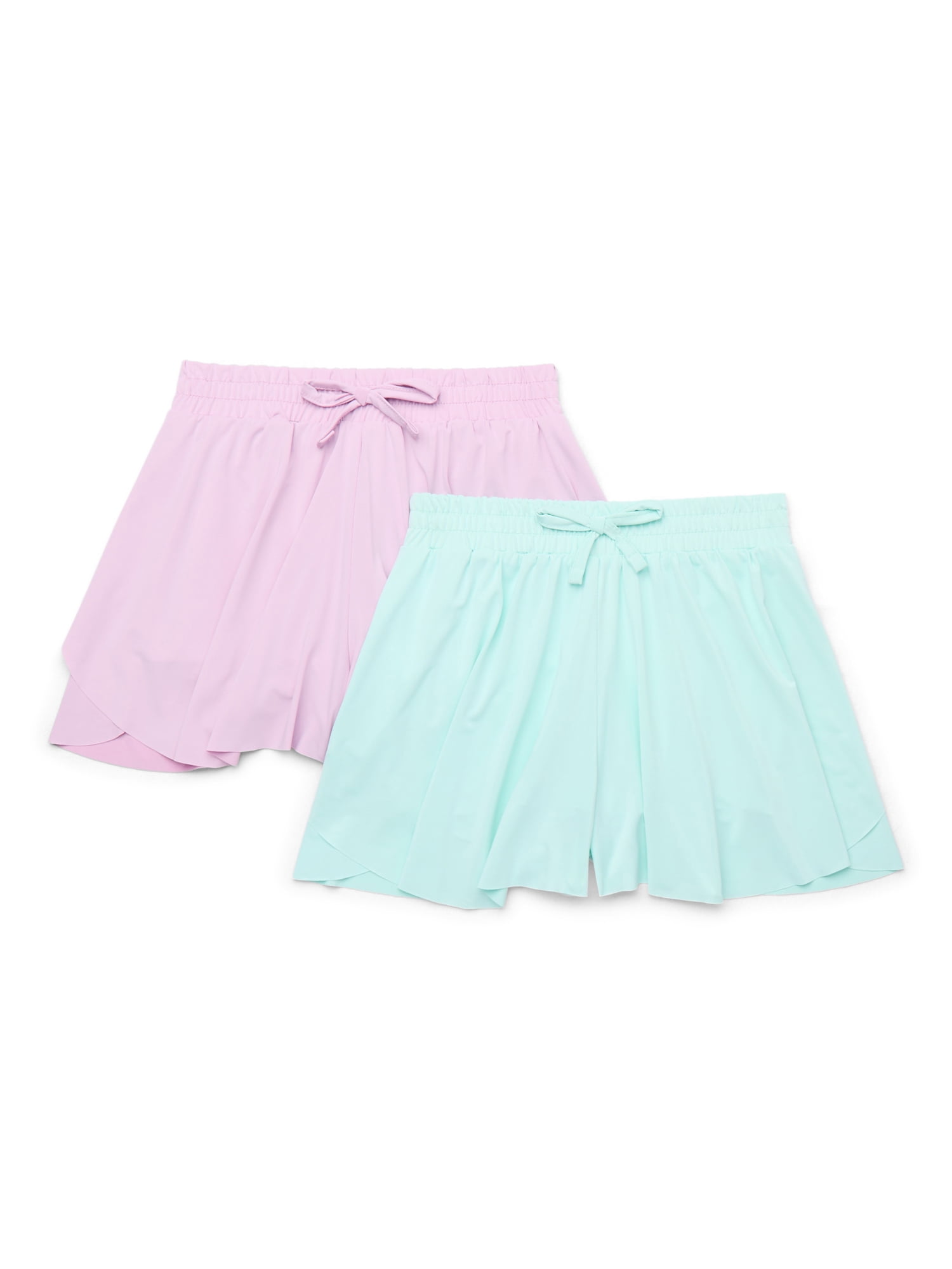 Hind Girls' Athletic Butterfly Flutter Short, 2-Pack, Sizes 4-16 ...