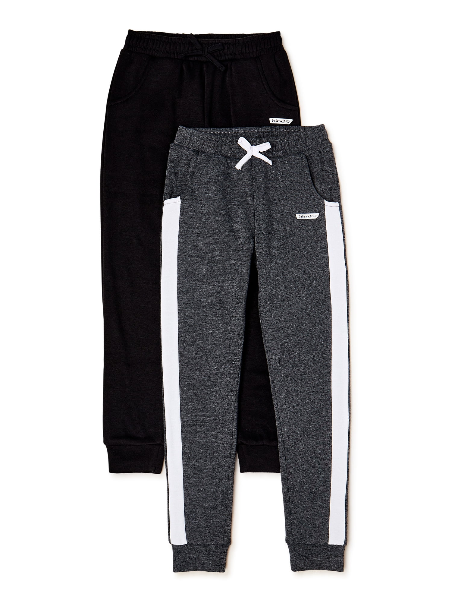 Hind Girls' Fleece Jogger Sweatpants, 2-Pack, Sizes 4-16 - Walmart.com