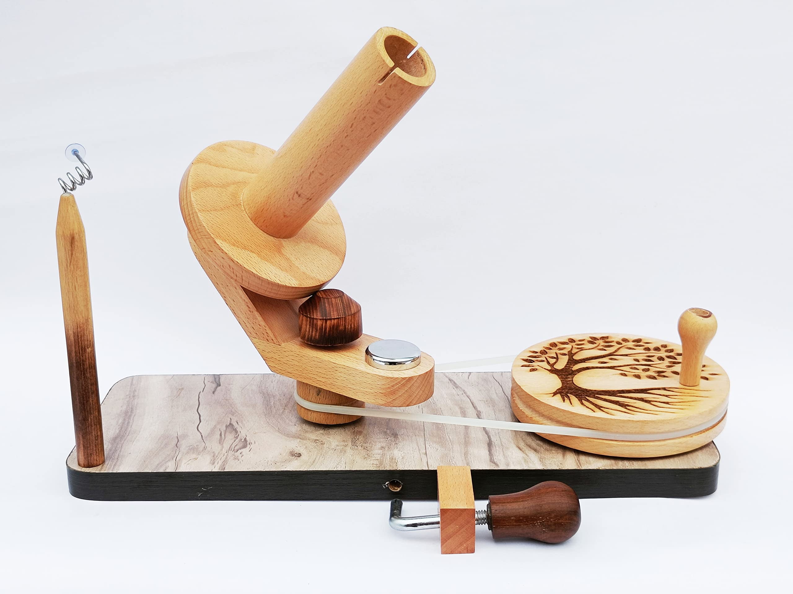 Hind Handicrafts Handcrafted Wooden Yarn Ball Winder for Knitting ...