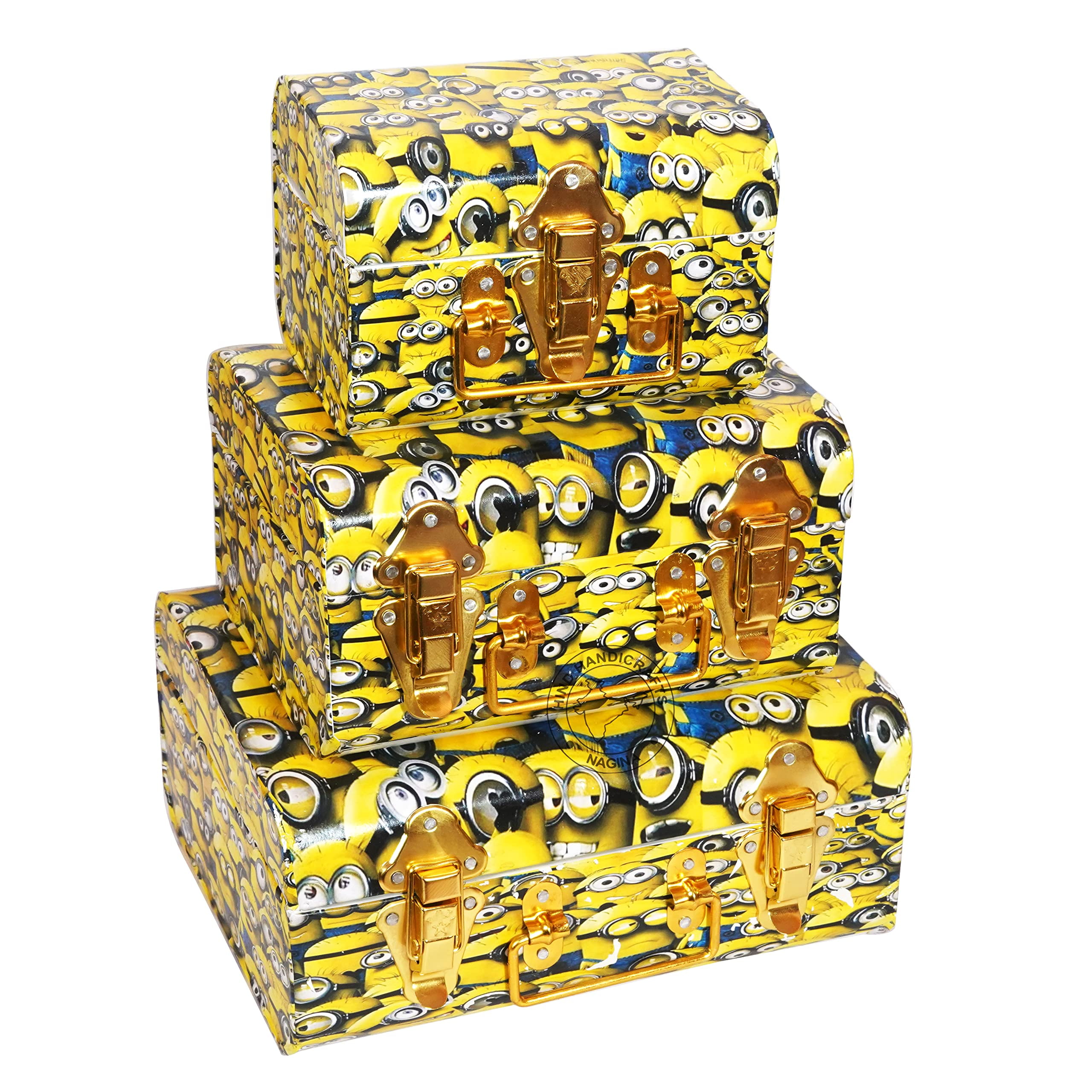 Hind Handicrafts Vintage Style Metal Trunk Jewellery & Trinket Storage ...