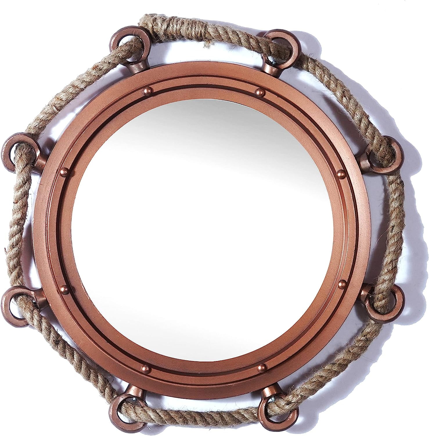 Hind Handicrafts Wall Mounted Vintage Rope Wrapped Nautical Ship ...