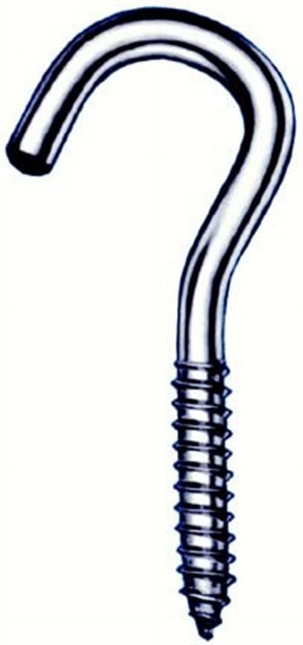 Hindley 42153 4-1/2" Zinc Plated Screw Hook Lag Thread Pack of 10 ...