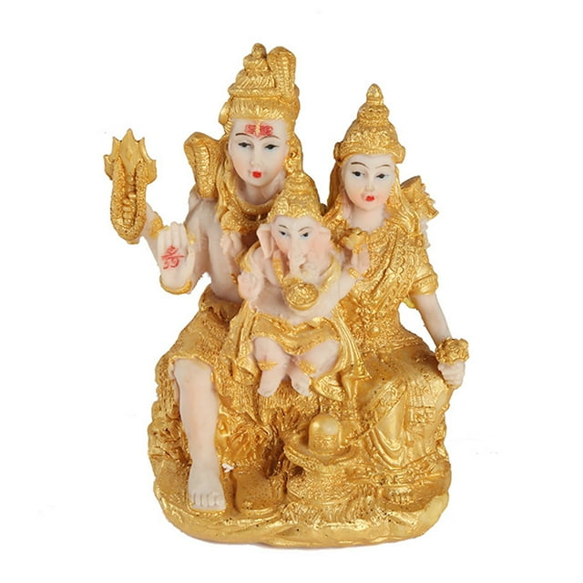 Hindu Deity Hindu Decor Fengshui Gold Color Meditation Tabletop ...