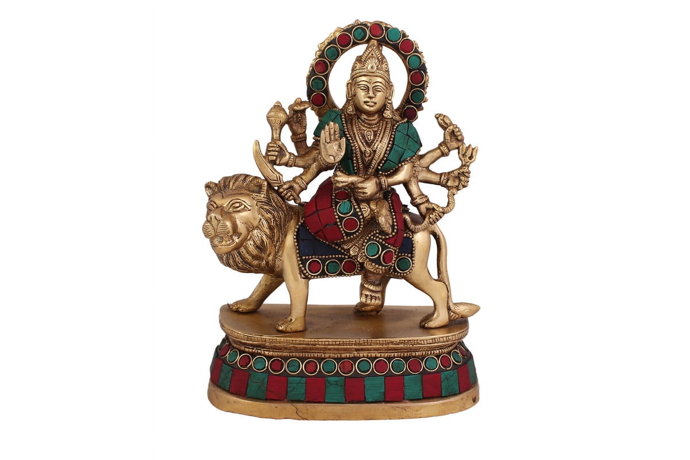 Arihant Craft® Hindu Goddess Durga Idol Maa Sherawali statue Devi Durga Sculpture Stone Hand ...