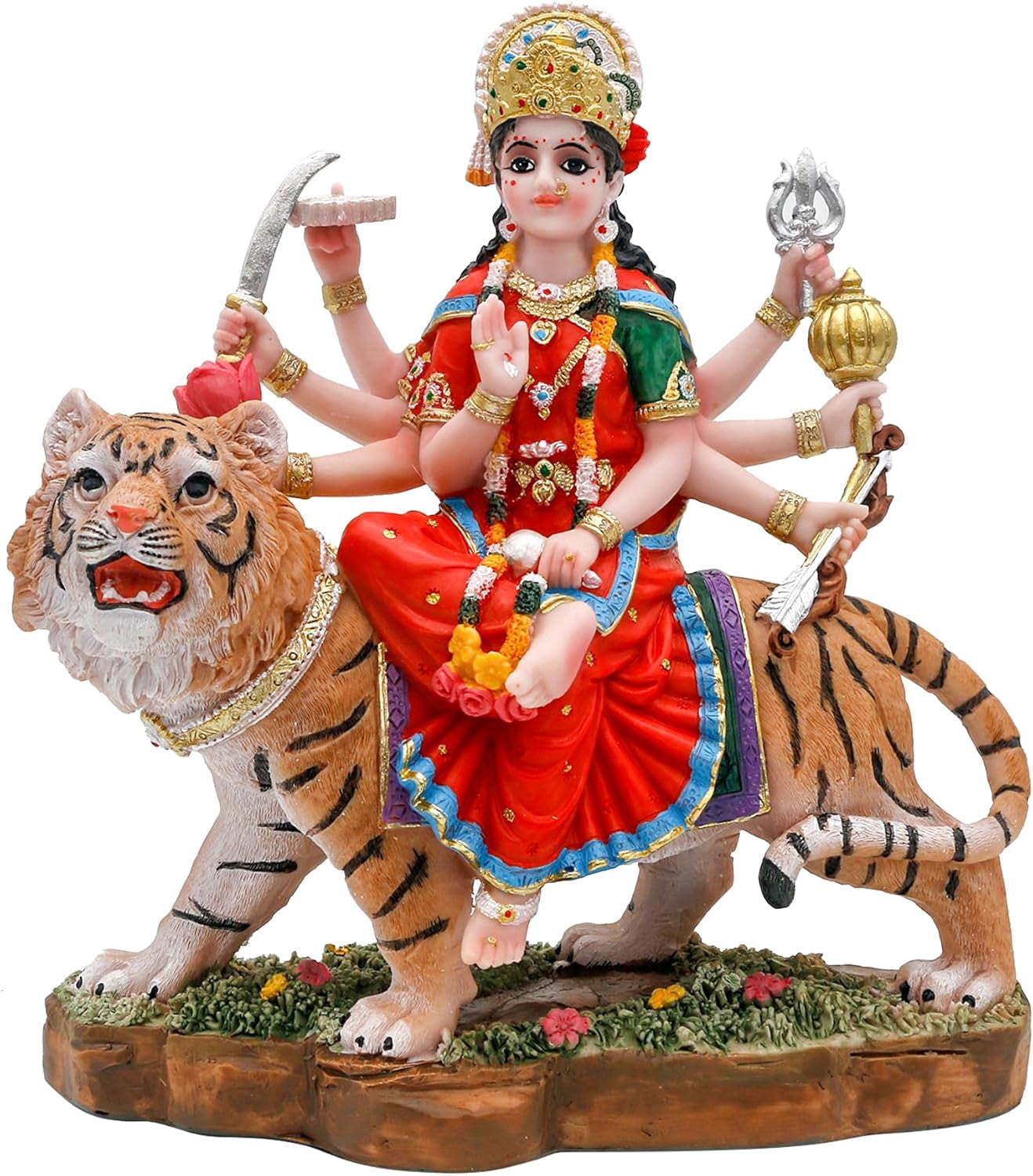 Hindu Goddess Durga Statue Big - 8.5” Indian God Durga MATA Idol on ...