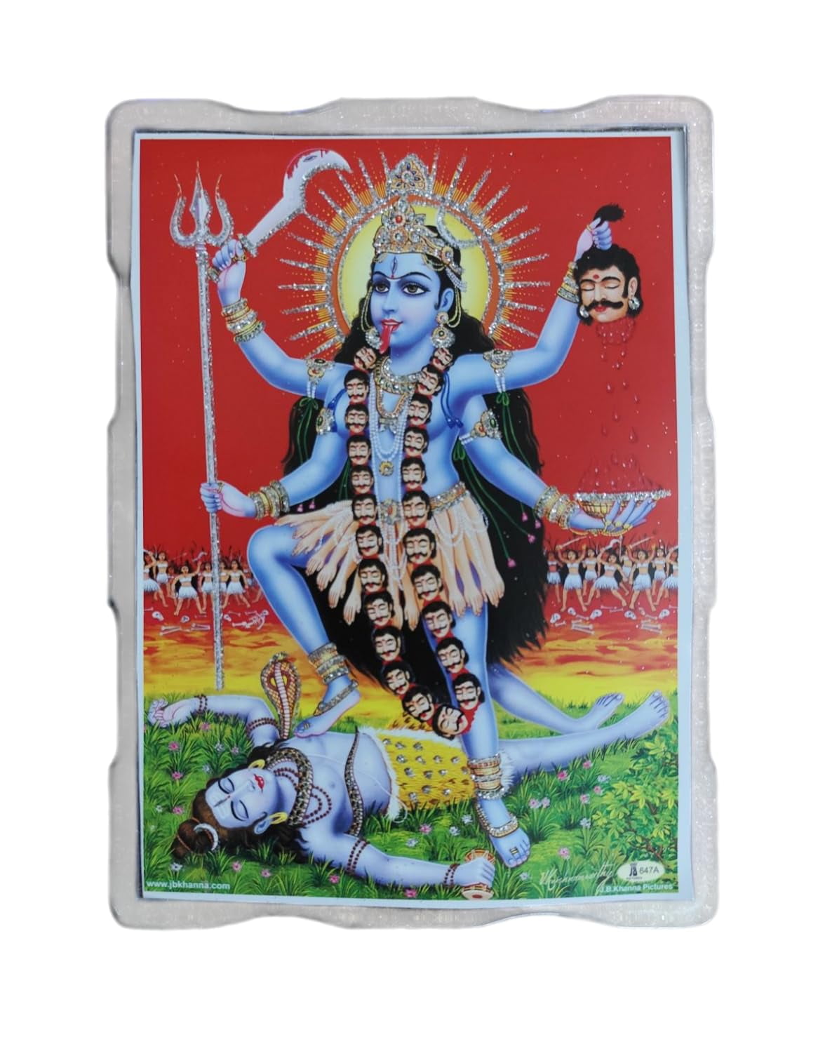 Hindu Goddess Kali maa Religious Wall Tabletop Photo Frame - Walmart.com