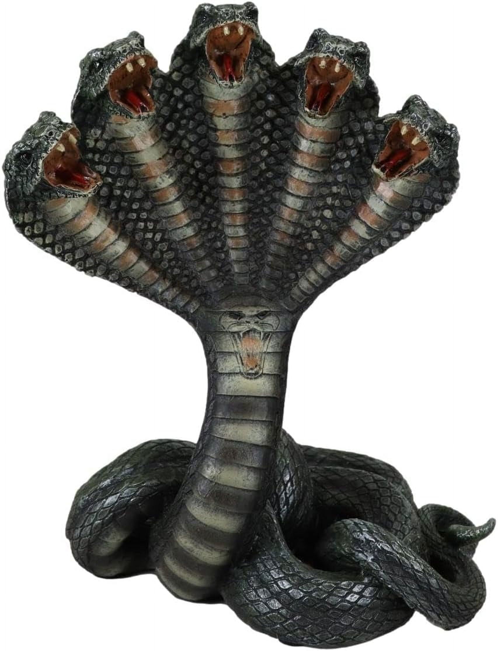 Hindu Primordial Being Ferocious Multi Headed Shesha Snake Serpentine ...