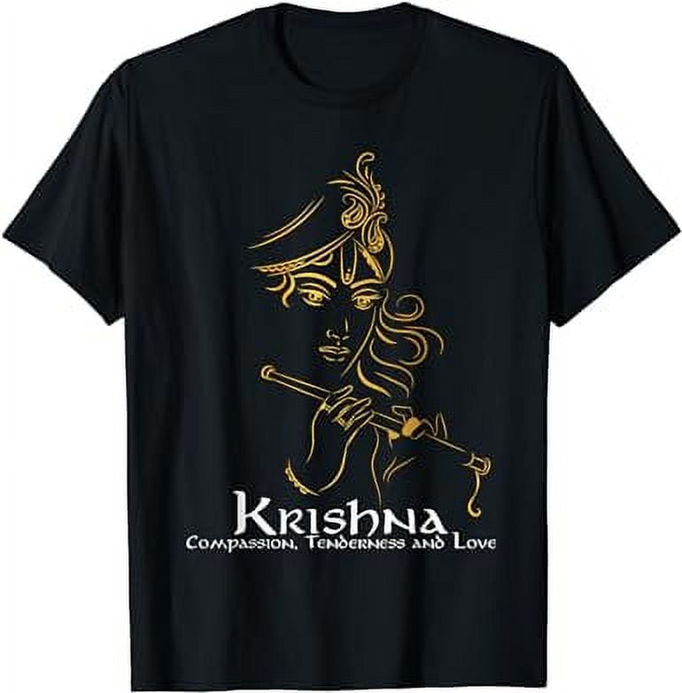Hindu Shirts Hinduism Diwali Festival Gods Lord Krishna T-Shirt ...