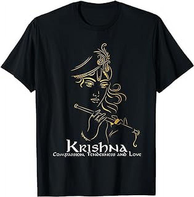 Hindu Shirts Hinduism Diwali Festival Gods Lord Krishna T-Shirt ...