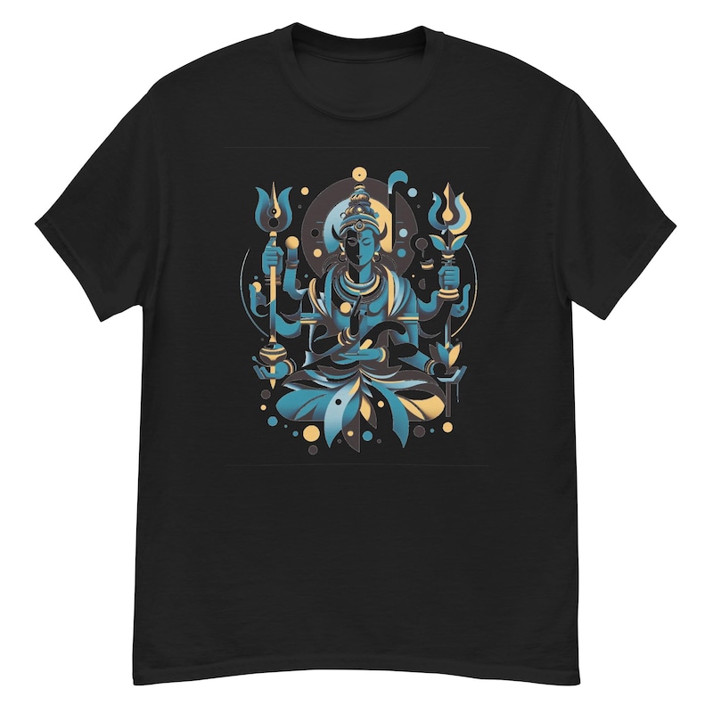 Hinduism Deity Vishnu Graphic TShirt Spiritual Mythology Religion Gift ...