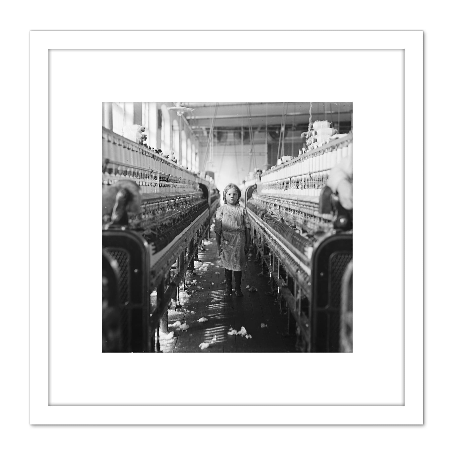 Hine Little Spinner Mollohan Mills Child Labour 1908 Photo 8X8 Inch ...