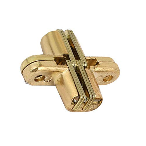 Hinge?1pair Gold Hinge Invisible Hidden Cross Hinge For Folding Wooden ...