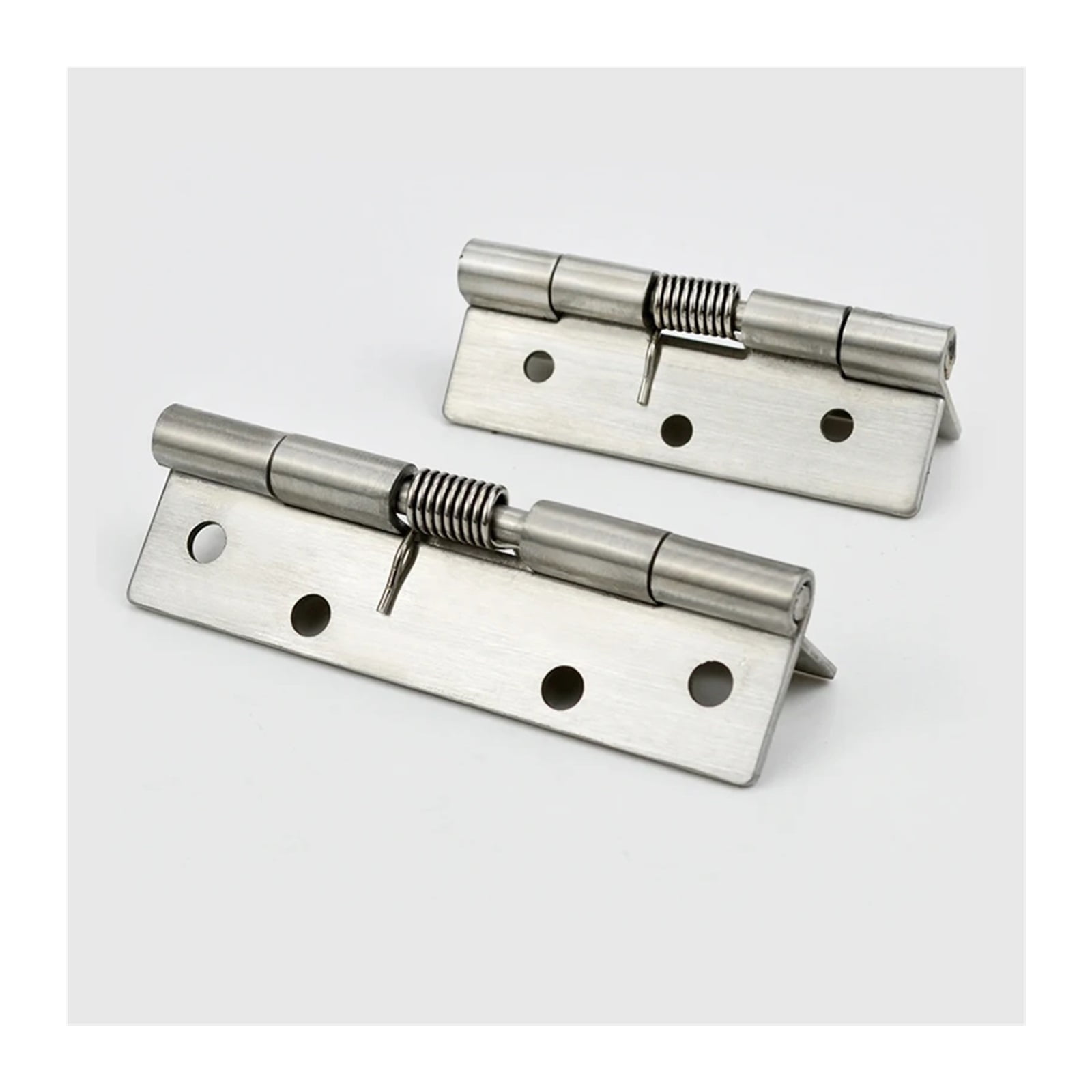 Hinge 1pcs Stainless Steel Spring Hinge Automatic Closure 0 Degree Adjustable Door Closer With ...