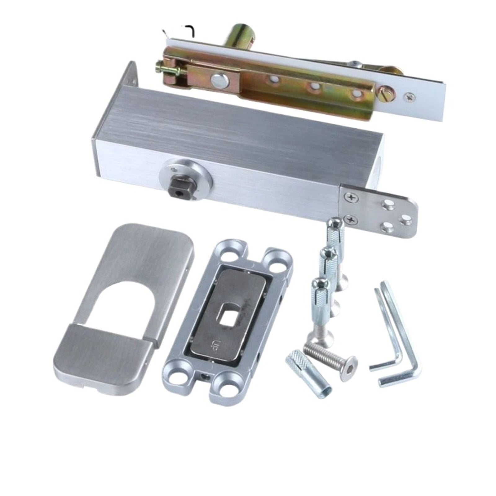 Hinge 80Kg 2-stage Adjustment Bottom Patch Floor Spring Top Pivot Hinge ...