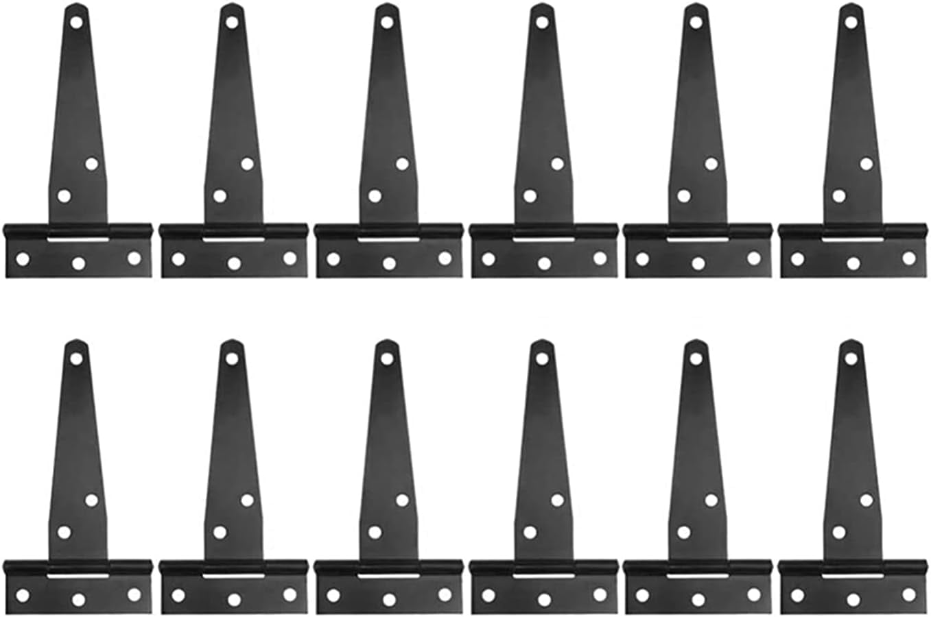 Hinge, Black T-Shaped Belt Hinge Shed Door T-Shaped Door Hinge Rust-Proof Barn Door Hinge 4 ...