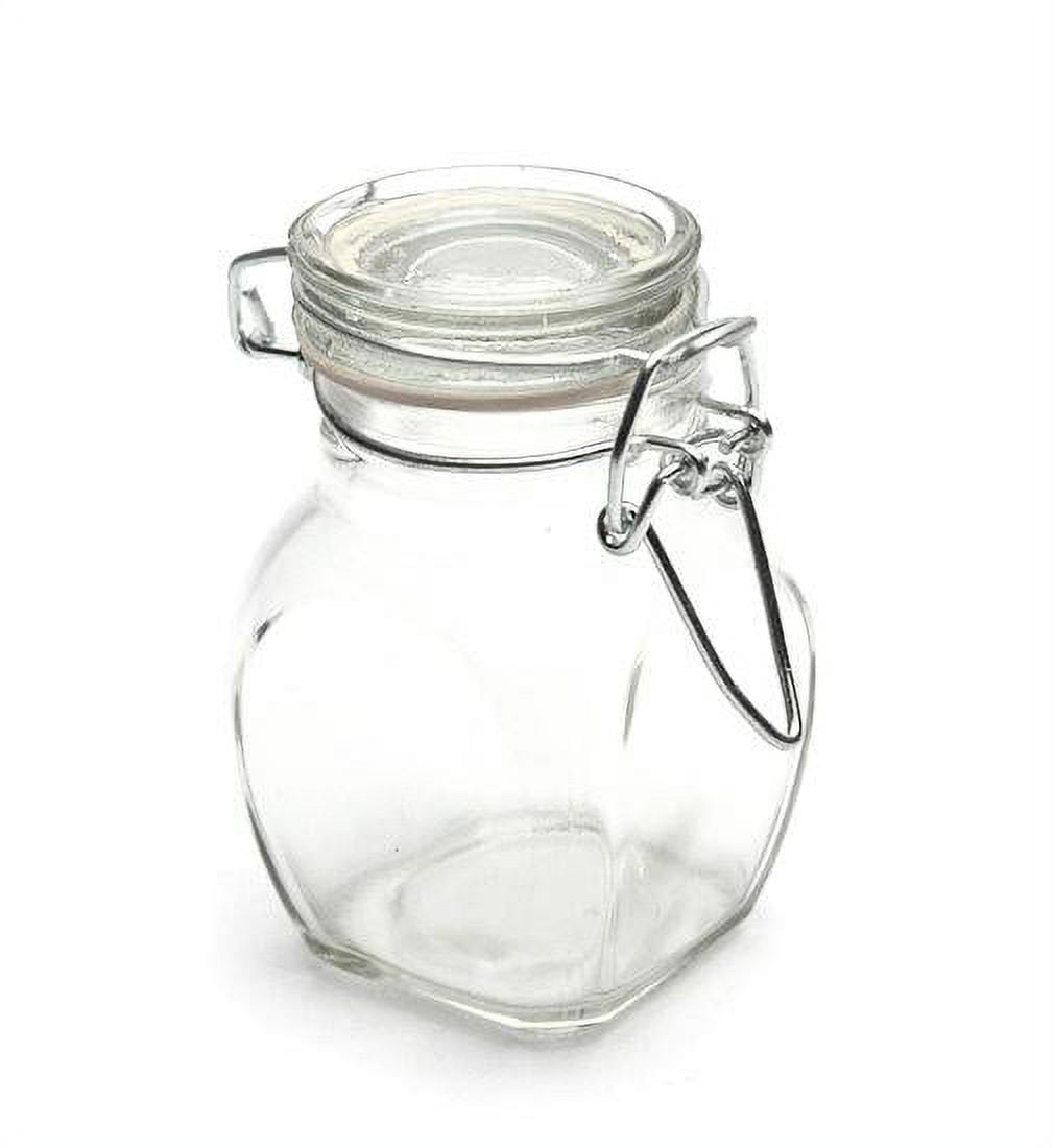 Hinge Cylinder Locking Lid Jar, 3-1/2-inch - Walmart.com