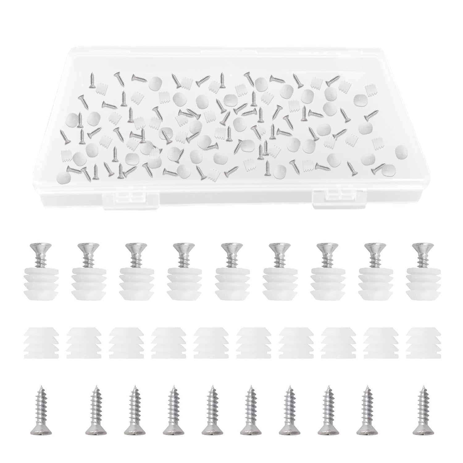 LHX Hinge Dowel Inserts, 180 Pack Plastic Hinge Dowel Inserts with ...