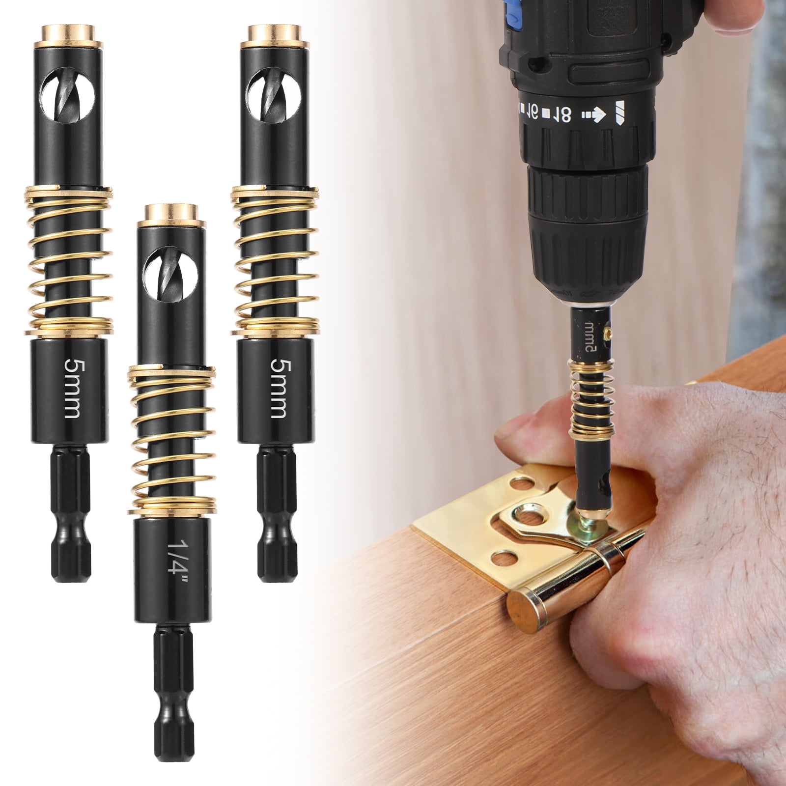 Hinge Drill Bit Set Easy to Use Solid Drilling Hinge Drill Bits Stable ...