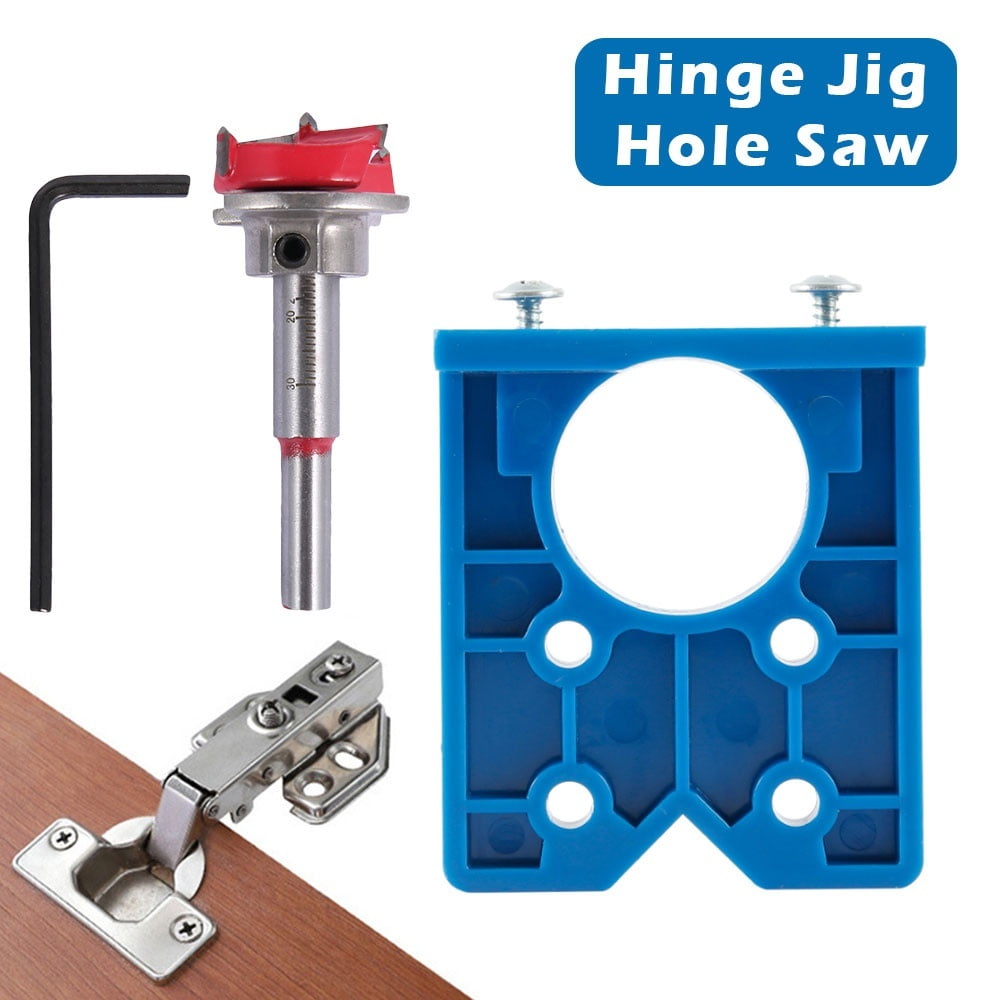 Hinge Hole Drilling Bit Jig For 35mm Concealed Cabinet Hinges Mounting ...